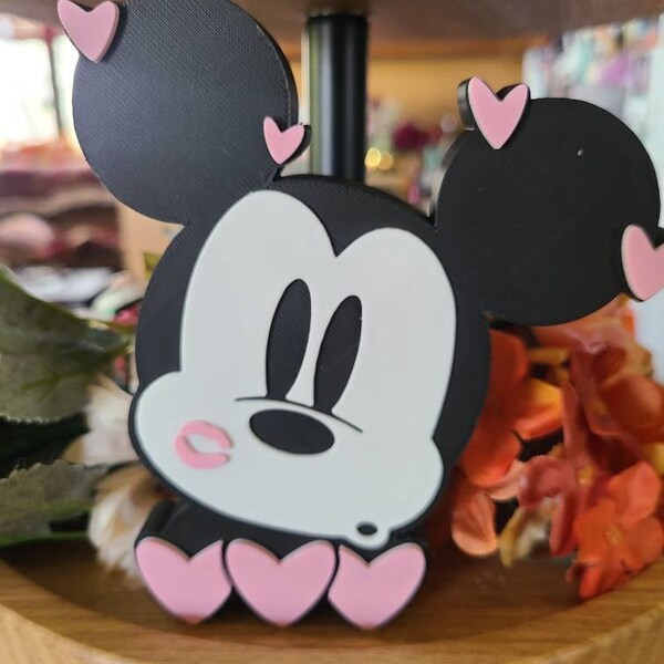 Mickey Kiss on the Cheek, Mickey Minnie Love, Tiered Tray Decor, Mickey ...