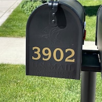Custom Mailbox Number, Traditional Mailbox Decals, Mailbox Stickers ...