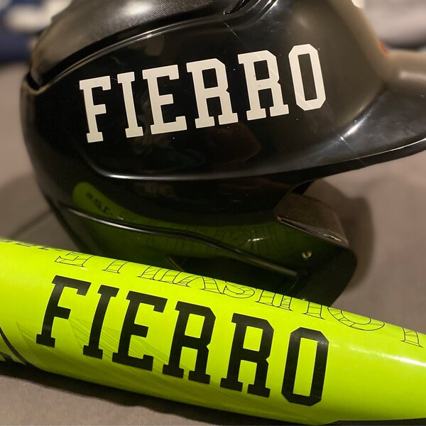 Custom Baseball Bat Decal, Name Decal, Baseball Decal, Baseball Bat ...