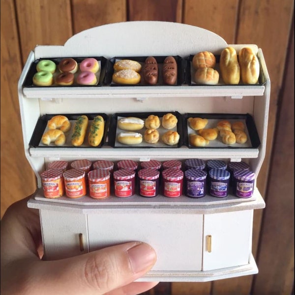 9 MINIATURE JAM Set – 1:12 Diy Printable Miniature Kitchen Dollhouse ...