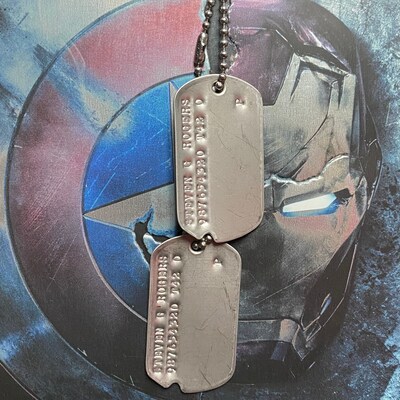 Captain America WWII Military Dog Tags Screen Accurate - Etsy