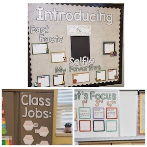 Visual Timetable Schedule Boho Rainbow Neutral Classroom - Etsy