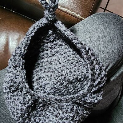 Crochet PATTERN, Hanging Teardrop Basket DIY, Storage and Organization ...