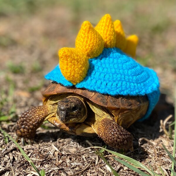Tortoise Sweater Dinosaur, Stegosaurus Cozy for Tortoises, Crochet ...