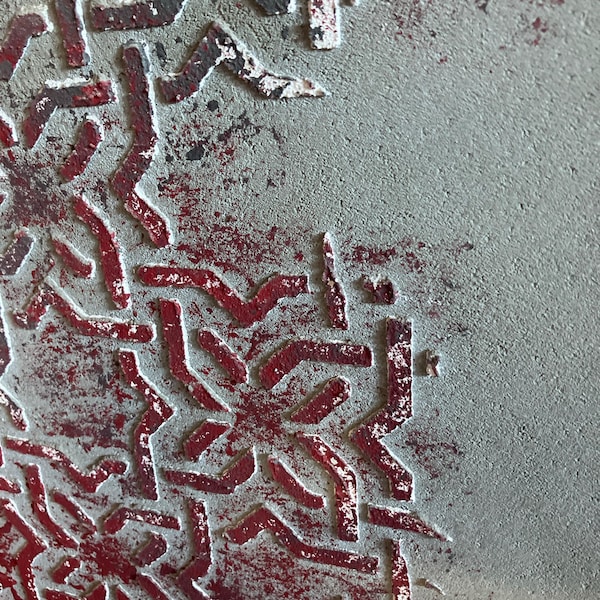 Stone Wall Stencil, Stencils for Wall, Wall Stencils, Geometric Stencil ...