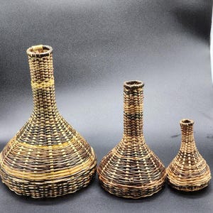 Bingo Buchaka Shaker Wicker Jug Woven Vase Bingo Game Gold Gilding Gift ...