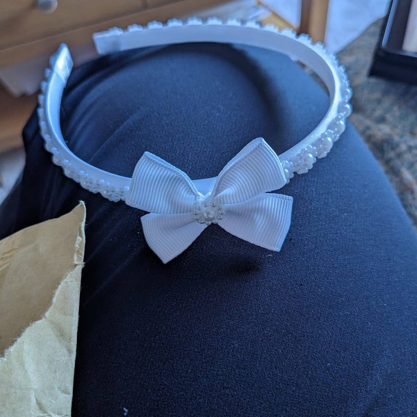 Baby Satin Shoes Ivory Booties for Christening, Baptism Bow Shoes ...