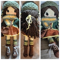 Curvy Female Doll Base No Sew Amigurumi Crochet Pattern Girl Woman ...