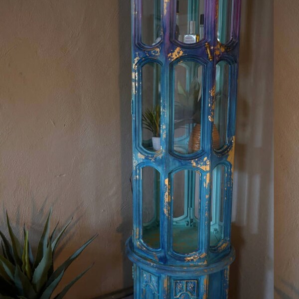 Eclectic Secretary Desk Hand Painted Fairy Tale Inspired Bureau Bedroom ...