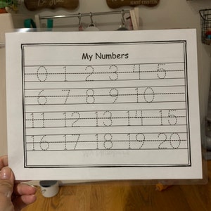 Printable 0-20 My Numbers Tracing Page | Includes Bonus Practice Page ...