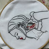 Embroidery Pattern, Modern Embroidery Pattern, Introvert PDF - Etsy Israel