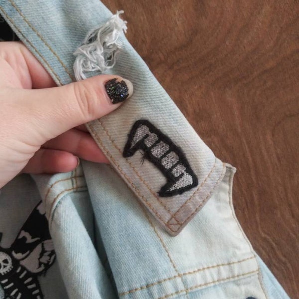 Vampire Fang Patch - Etsy