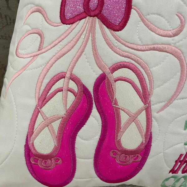 Ballerina Ballet Shoes Slippers Machine Embroidery Design Digital ...
