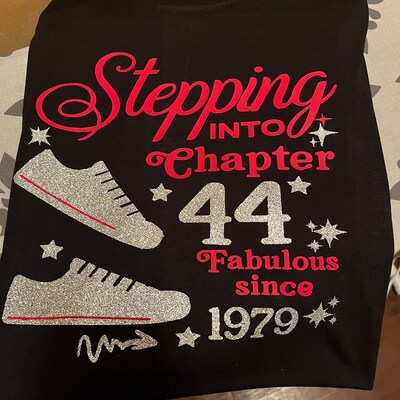 Stepping Into Chapter 44 Fabulous Since 1980 Svg, 44th Birthday Svg ...