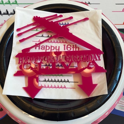 Acrylic 11th Birthday Years Loved Theme Childrens Cake Topper Party ...