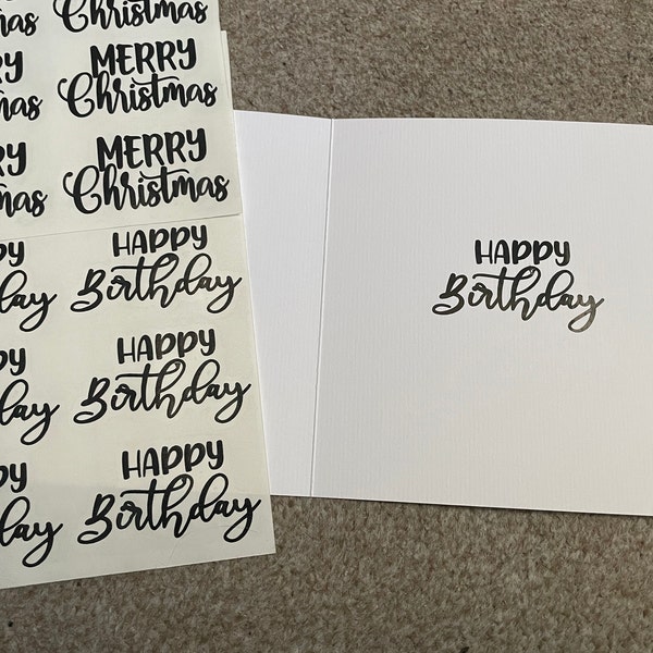 Alphabet Decals, Script Font, Self Adhesive Transfers, Premium ...