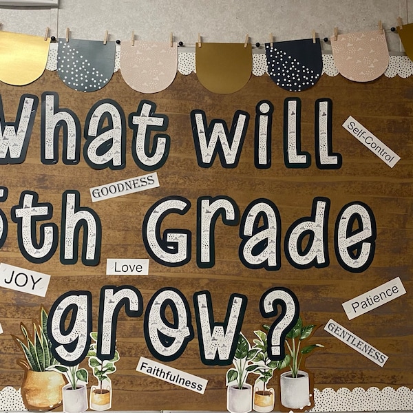 Boho Plants Classroom Decor Bundle Calm Classroom Decorations Back to ...