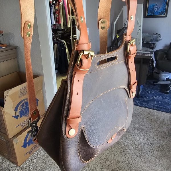 Siberia Leather Hobo Bag Pattern. Shoulder Bag, Crossbody, Shopper ...