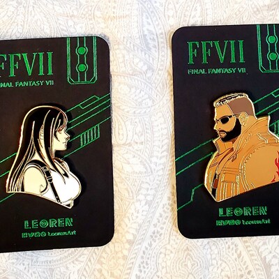 SECONDS / B-GRADE Sale Final Fantasy VII Remake / FF7R Hard Enamel Pin ...