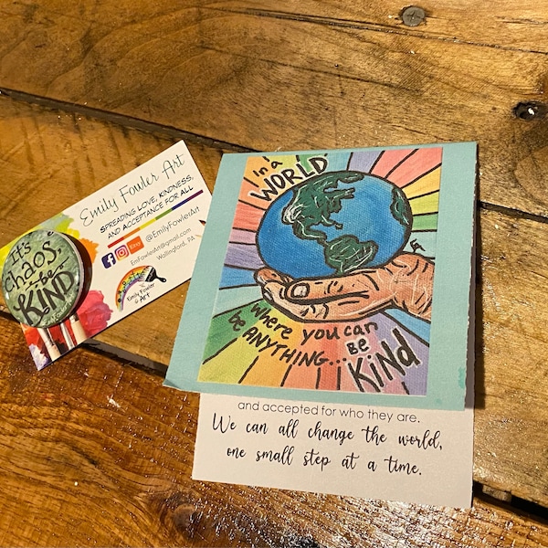 Bulk Order- Pack of 50 or 100 - Kindness Cards- Spread Love, Kindness ...