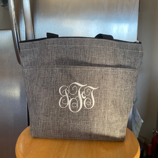 Personalized Insulated Lunch Tote, Monogrammed Lunch Cooler Bag Tote ...