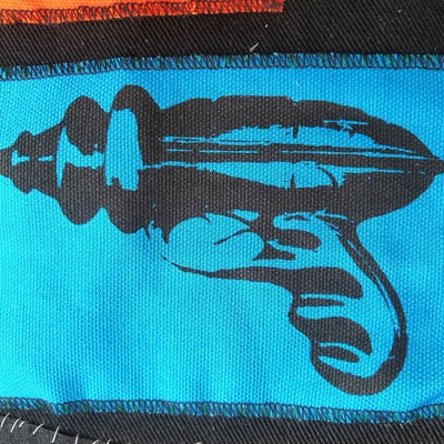 One Ray Gun Canvas Patch, Finished Edge, Any Color You Choose, FREE ...