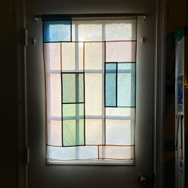 Blossom Stained Glass-inspired Pojagi Window Shade (custom Sizing) - Etsy