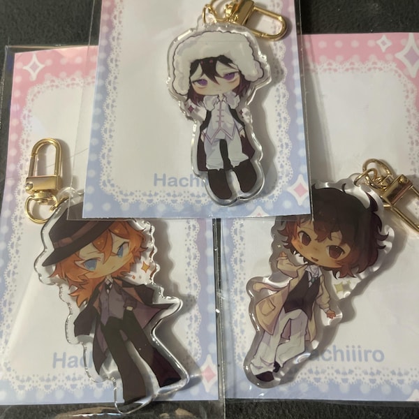 Bungou Stray Dogs 3” Acrylic Charms Double Sided - Etsy