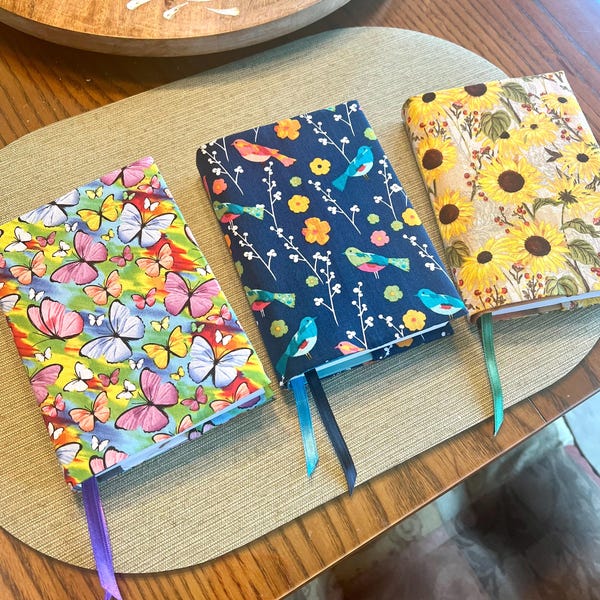 Fabric Book Cover Al-anon Daily Reader ODAT Festive Music Musical ...