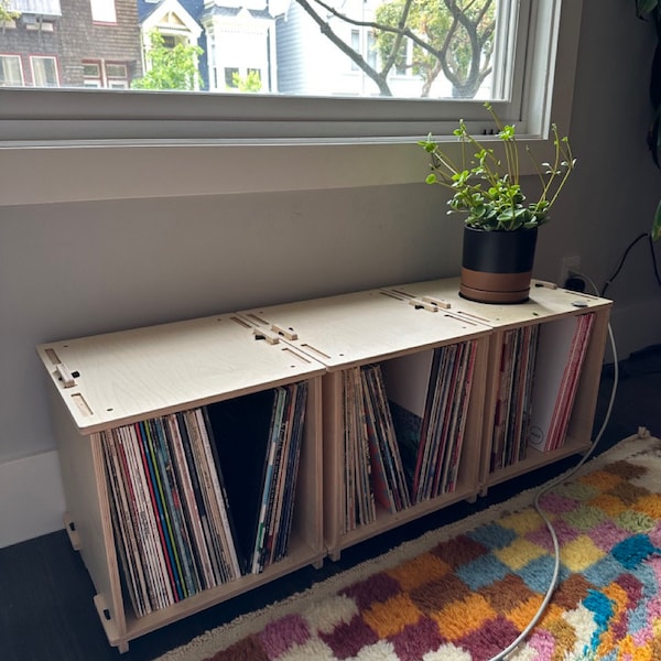 Record Storage Single Box Design Your Own - Etsy