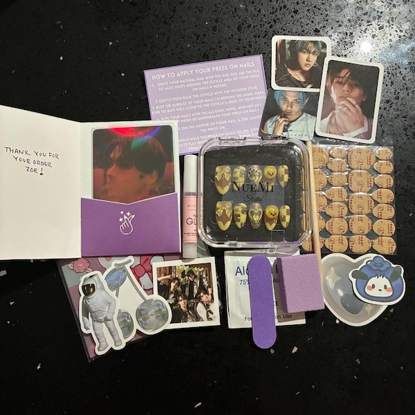 Enhypen Romance Untold Nails | Enhypen XO Nail Inspo | Kpop Nails ...