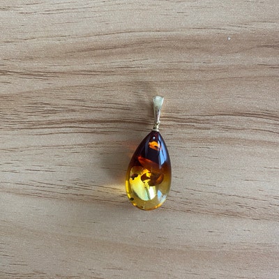 Rare Colour Yellow Amber Pendant, Yellow Baltic Amber Jewelry, Egg Yolk ...