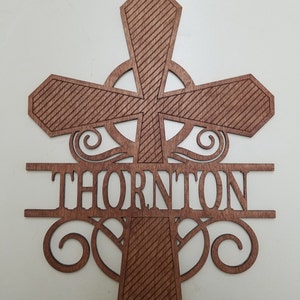 Split Letter Cross Monogram Digital Laser Cut File SVG Glowforge - Etsy