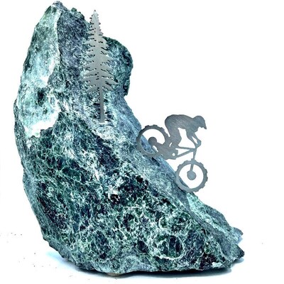 Custom Rock Climbing Gift, Tabletop/mantel Decor, Stone and Steel ...