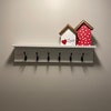 Love Lives Here Mini House-shaped Sign Hand Painted Wood Wall Décor ...