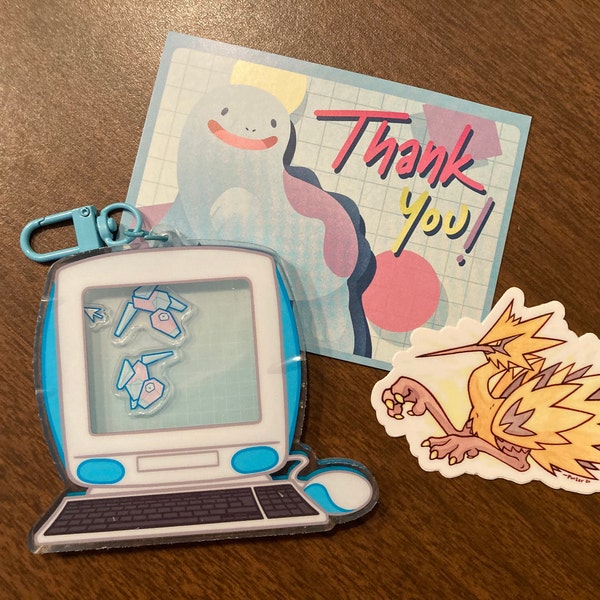 Porygon Cyber Shaker Acrylic Charm - Etsy