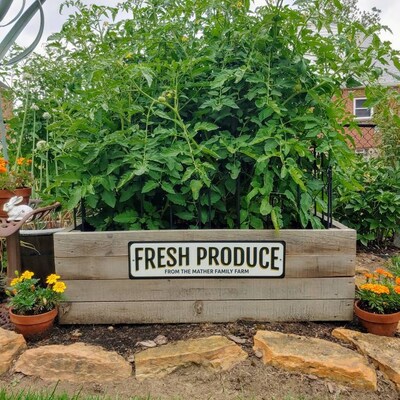 Fresh Produce Sign, Personalized Farm Sign, Custom Farmer Market Sign ...
