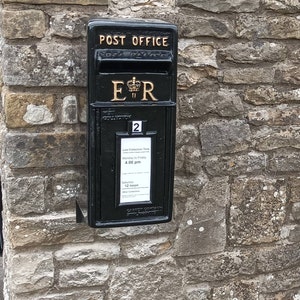 Scottish Cast Iron Royal Blue Post Box Cast Iron Letterbox - Etsy