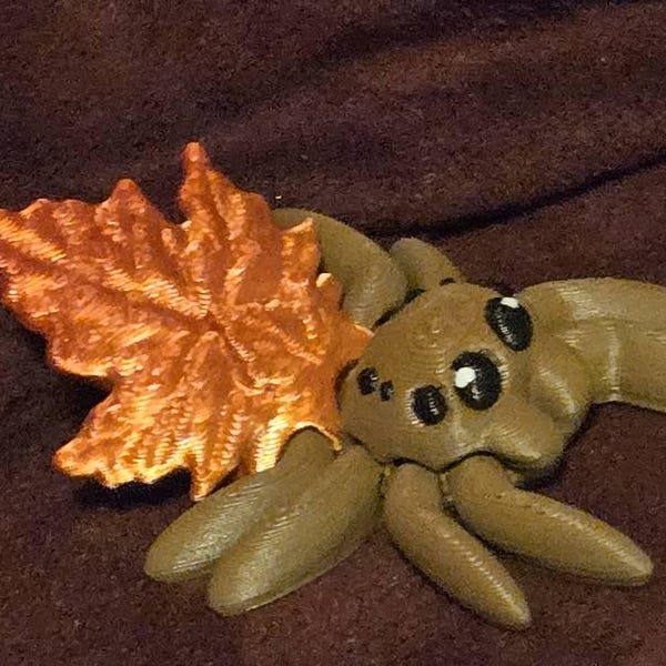 3D Printed Articulated Spiders – Mushroom, Four Leaf Clover, & Donut ...