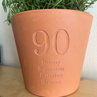 Personalised Birthday Flower Pot - Etsy UK