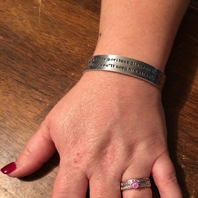 Correctional Officer Prayer Bracelet Jewelry Cuff LEO Wife Girlfriend ...