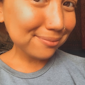 Small Purple Nose Stud 925 Sterling Silver Purple Nose Ring | Etsy