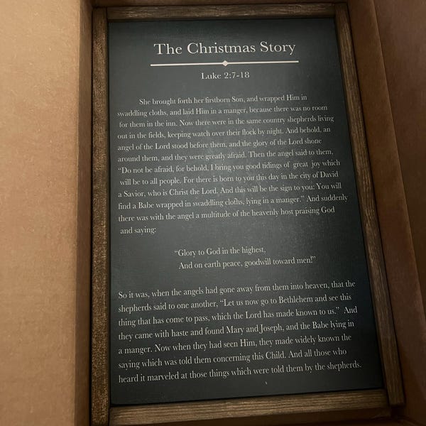 The Christmas Story Sign | Christmas Wood Sign | Holiday Signs | Book ...