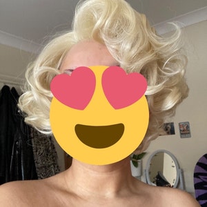 Lace Front Short Blonde Retro Curly Vintage Doris Day Style Heat ...