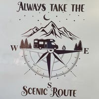 Funny Rv Decal, We Haven't Been Everywhere but It's on Our List Adventure Awaits, Rv Decor, Rv ...