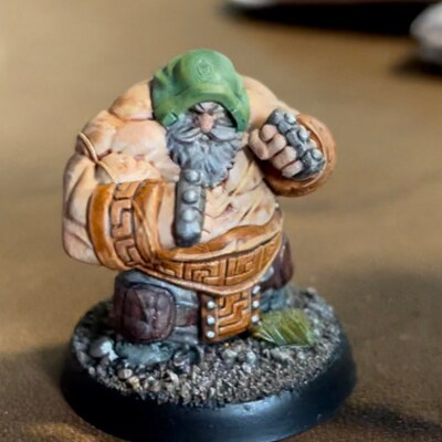 Dwarf Monk Miniature for Dungeons & Dragons, Tabletop RPG - Etsy