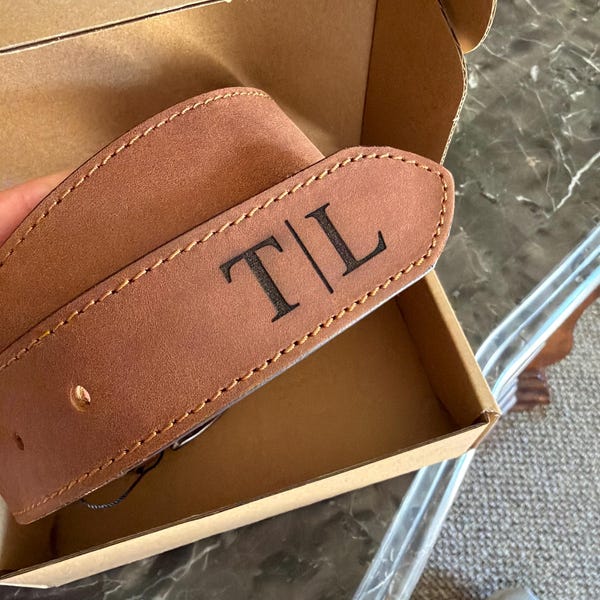 Custom Leather Belt for Daddy, Father’s Day Gift for Boyfriend, Unique ...
