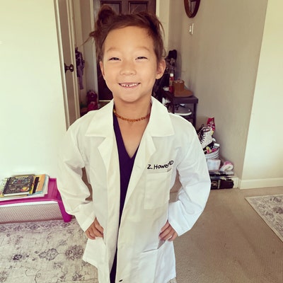 Personalized Kids Lab Coat and Scrub Set for Little Doctors and Nurses ...
