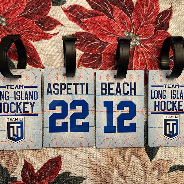 Hockey Team Bag Tags, Personalized Luggage Tags, Team Gifts, Tournament ...