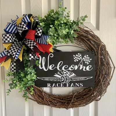Welcome Race Fans . Racing Signs . Racing Motorsports Themed Wood Signs ...
